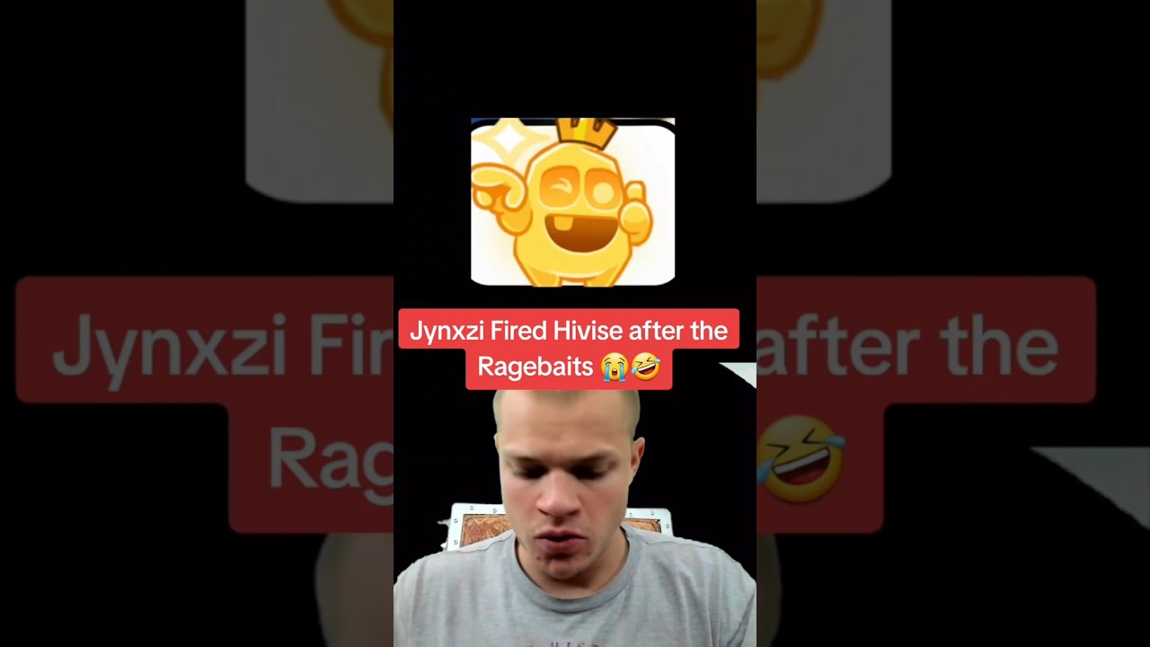 Jynxzi Fired Hivise After the Ragebaits 😭🤣🤣 #funny #jynxzi
