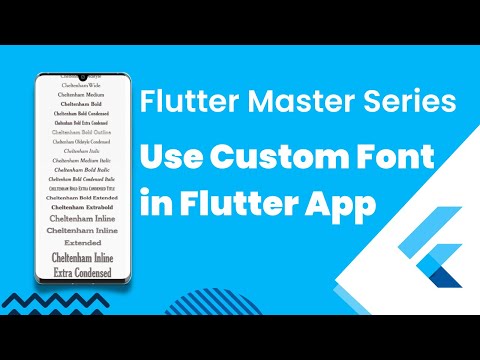 Flutter Course for Beginners: Use Custom Fonts in Flutter App| Use ...