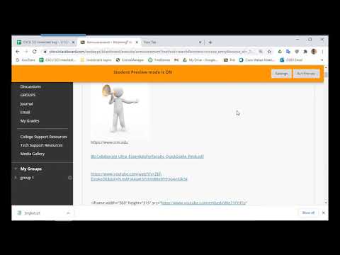 Add Collaborate Ultra tool button to Bb course menu