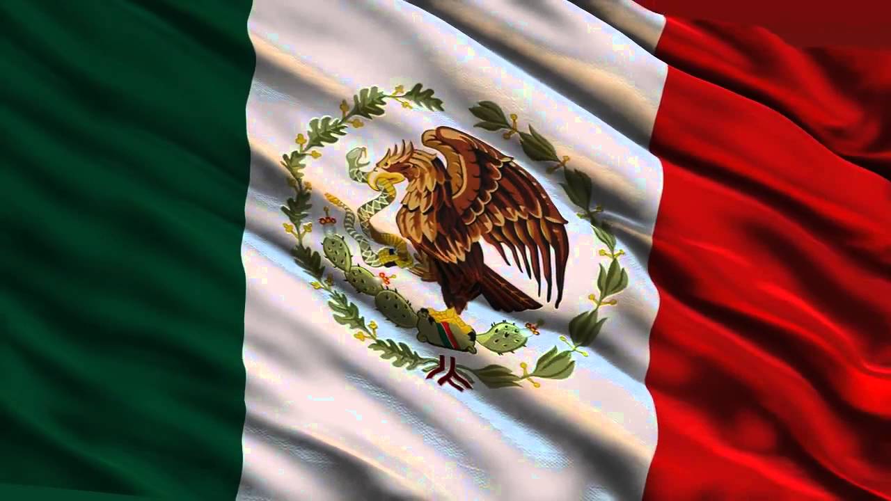 Bandera de Mexico Ondeando 01