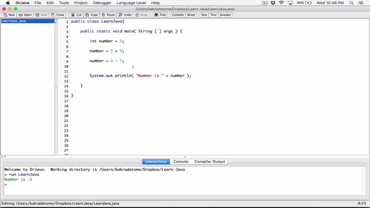 33. Arithmetic operators - Learn Java