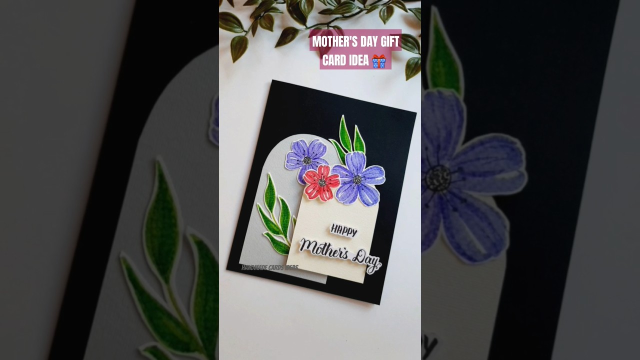 DIY MOTHER'S DAY GIFT CARD IDEA 🎁 #diy #handmadecards #mothersday #mothersdaycard #mothersdaygift