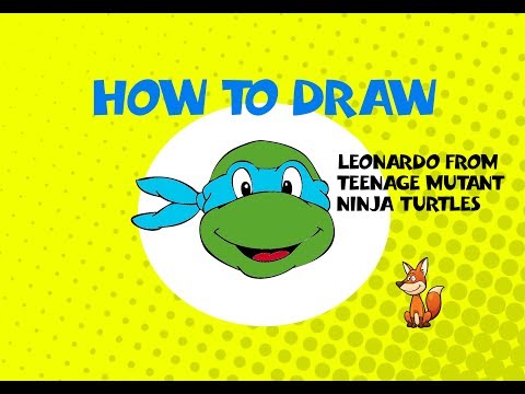 How to draw Leonardo from Teenage Mutant Ninja Turtles – STEP BY STEP ...