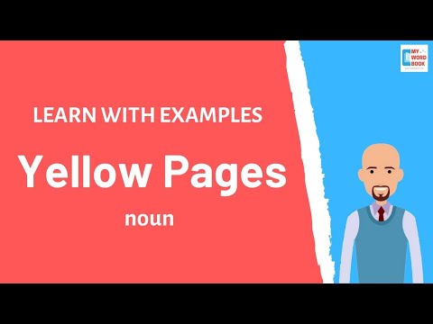Yellow Pages | Meaning with examples | Learn English | My Word Book