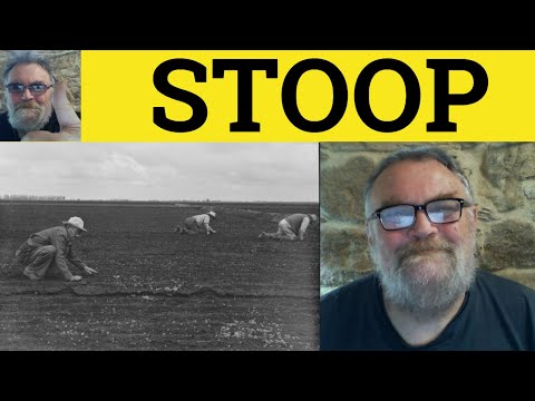 🔵 Stoop Meaning - Stoop to Doing Explained With Examples - Stoop - English Vocabulary