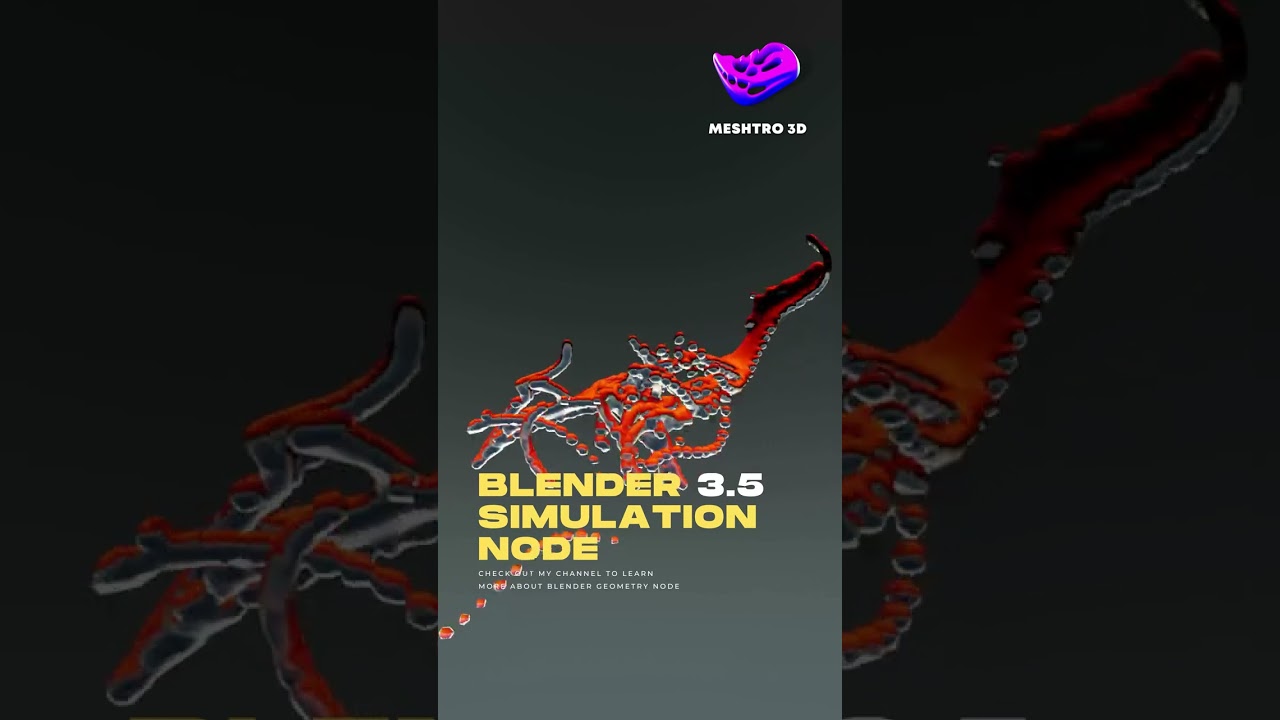 Fluid Simulation using Blender3.5 Simulation Node😲