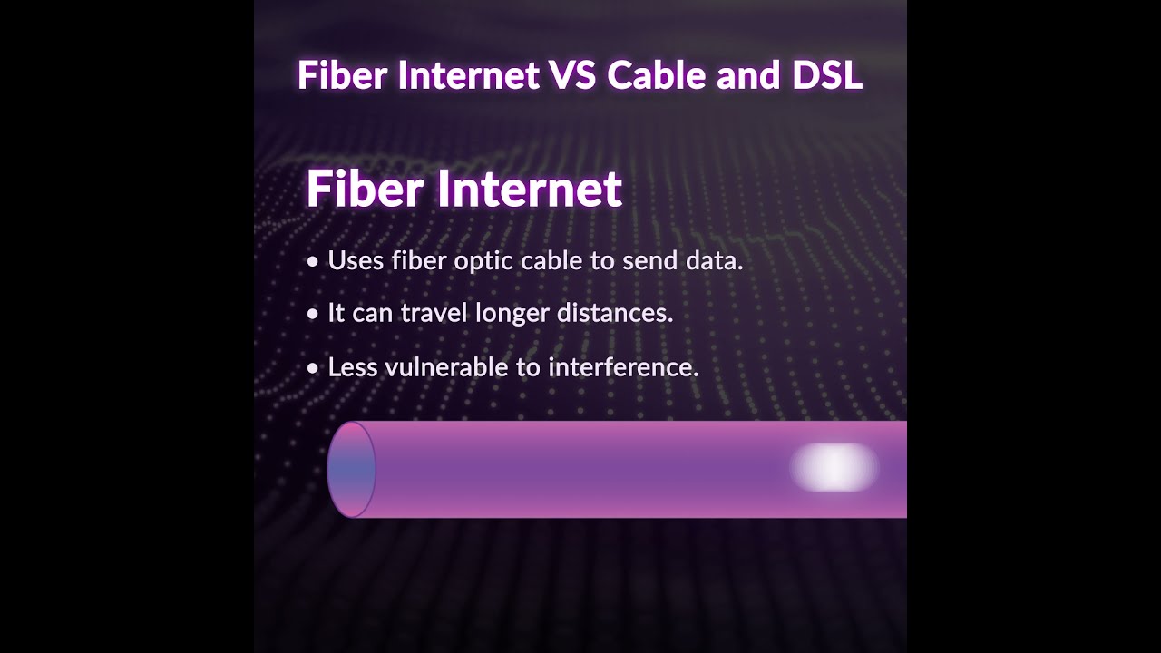 Know the difference between fiber internet and cable/DSL internet!