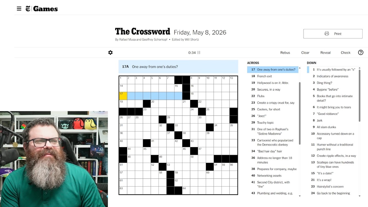 Learning Crossword Week 102 | NYT Crossword Friday May 8, 2026