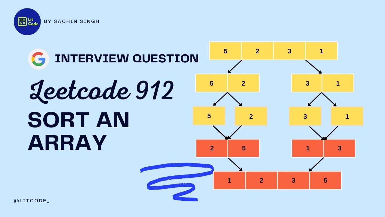 Sort an Array - Leetcode 912 - Python