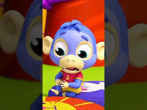 Five Little Monkeys #shorts #numbers #animals #videos #learning