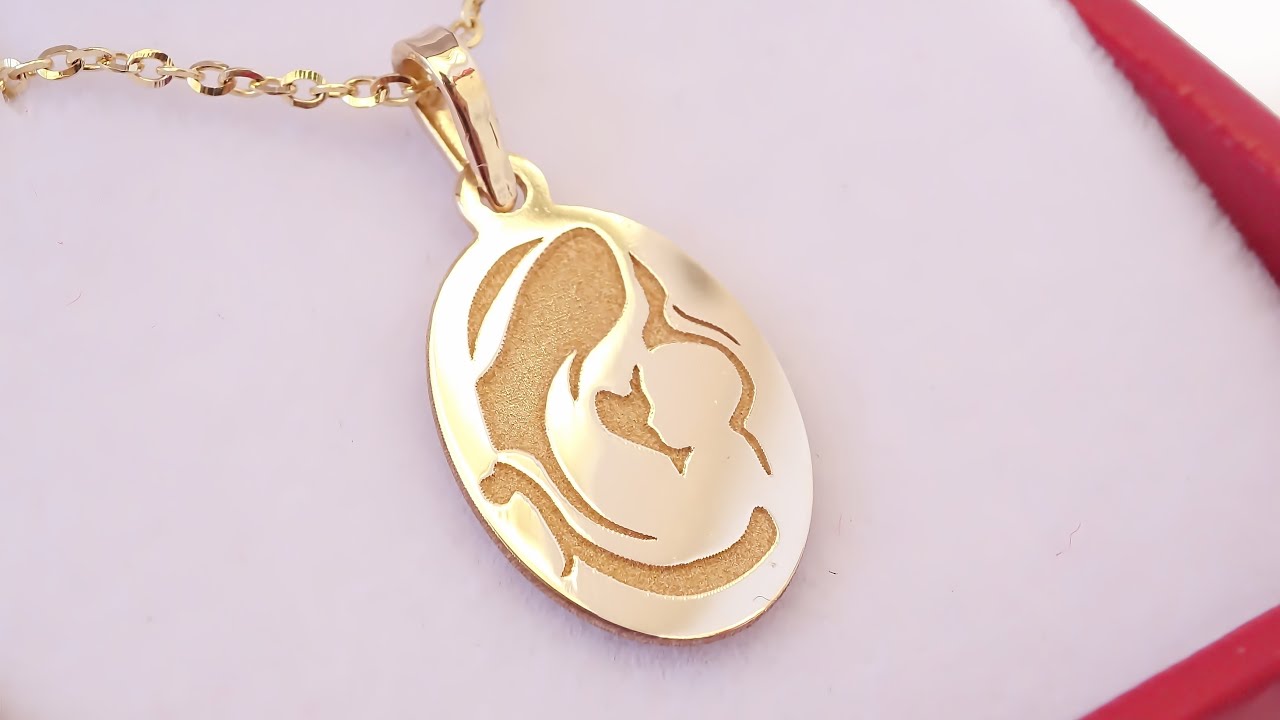 Amor Eterno - 10 Mayo / Mamá Y Bebé / Dije+cadena / Oro 14k