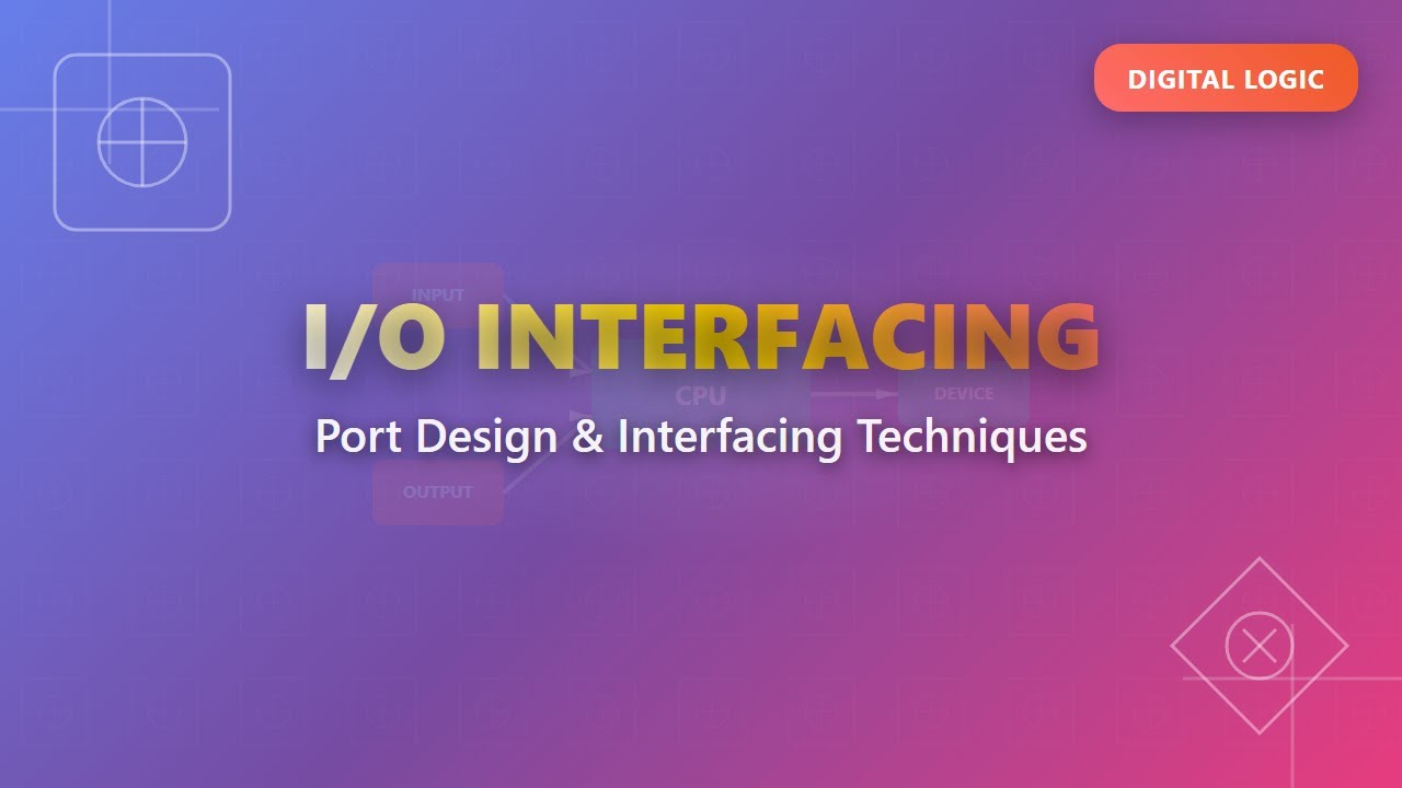 I/O Interfacing: Beginner's Guide to I/O Port Design & Interfacing Techniques