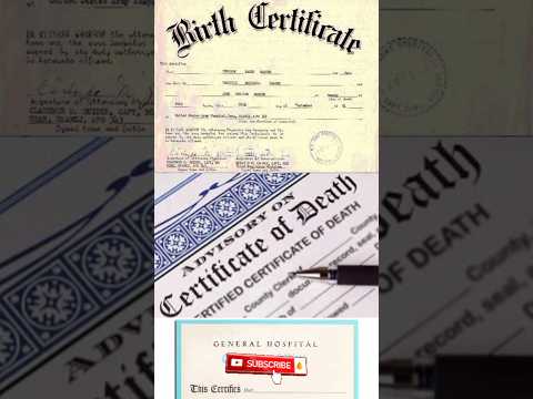 Birth and death certificate πΆπ»β°οΈπ₯ #azarchannel #birth #death