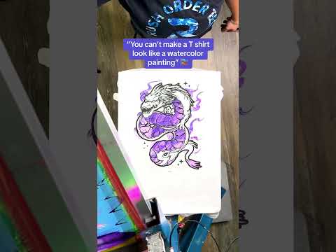 TRUE or UNTRUE: You CAN'T make a T-SHIRT look like a watercolor PAINTING! π±