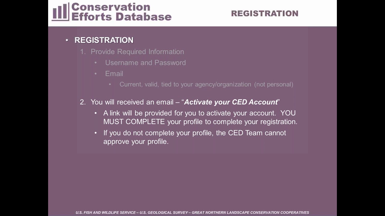 CED Registration & Site Tour Tutorial