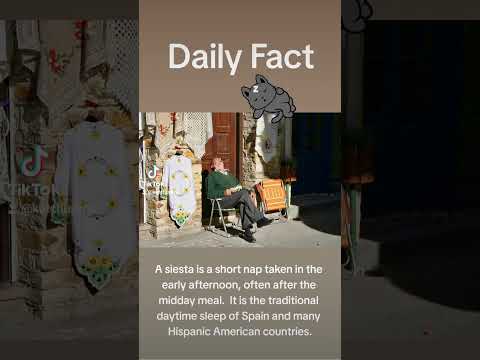 What is a siesta? #sleep #hispanic #facts
