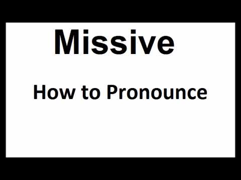 How to pronounce Missive||How to say Missive||Missive Pronunciation||ABDictionary
