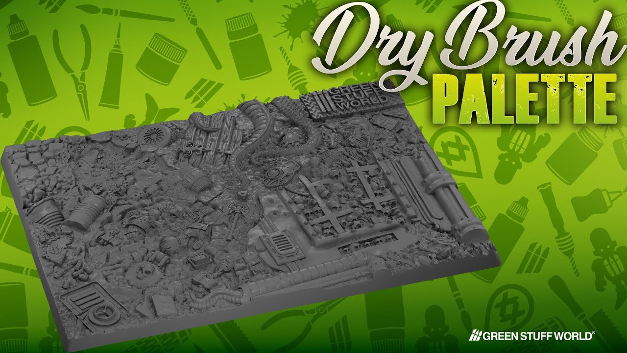 Drybrush Texture Palette: Control and Precision for Miniature Painting