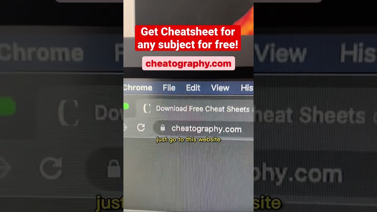 Students can get cheat-sheet for any subject for free!