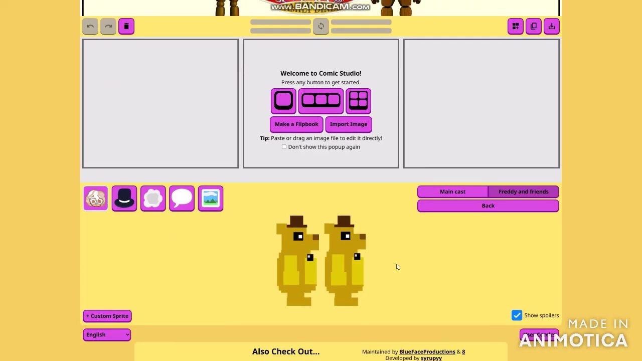 Fredbear's Family Dinner Comic Studio was before Freddy Fazbear's Pizza since incident of 87