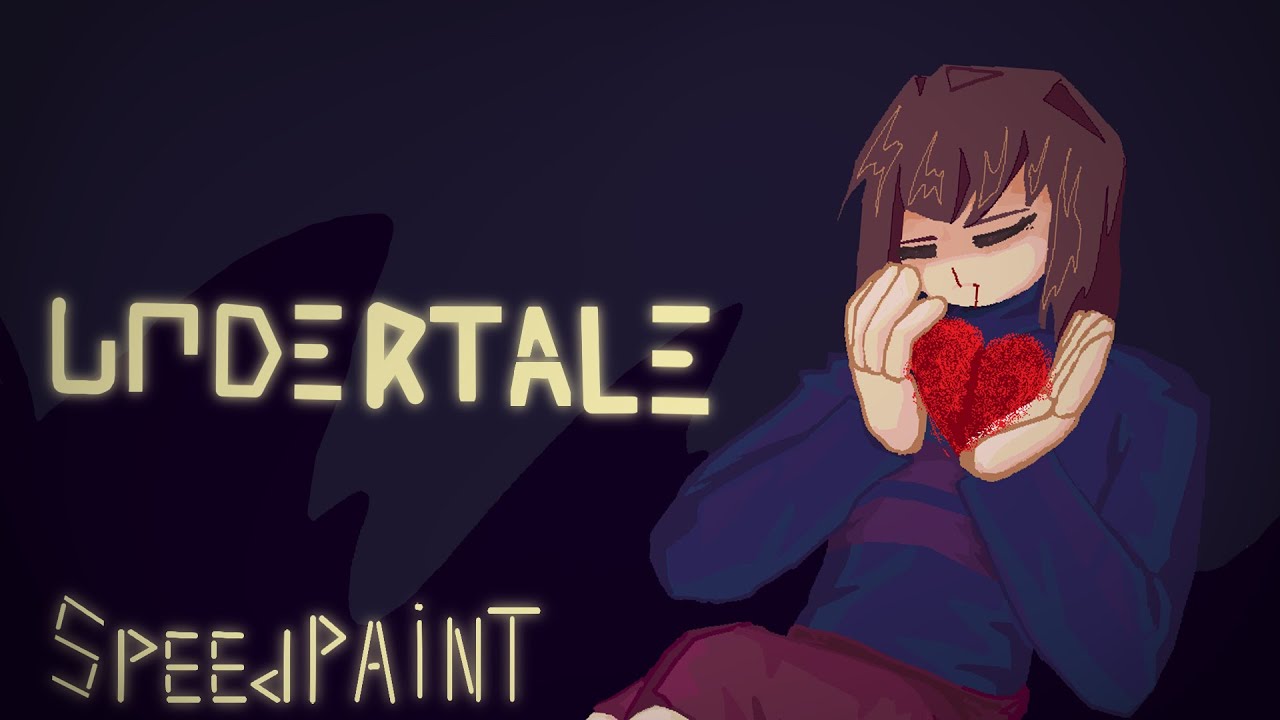 Speedpaint in paint! / Undertale / Frisk