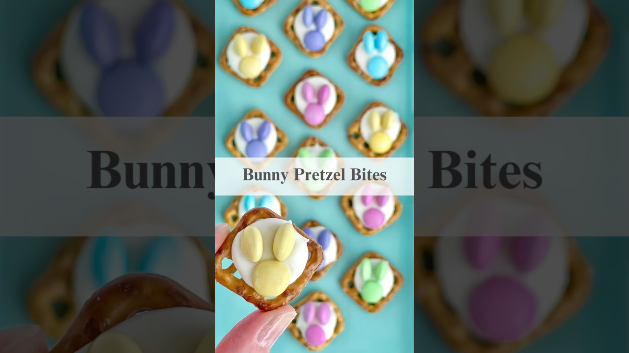 Quick & Easy Easter Treats DIY | Bunny Pretzel Bites Recipe 🐰🥨
