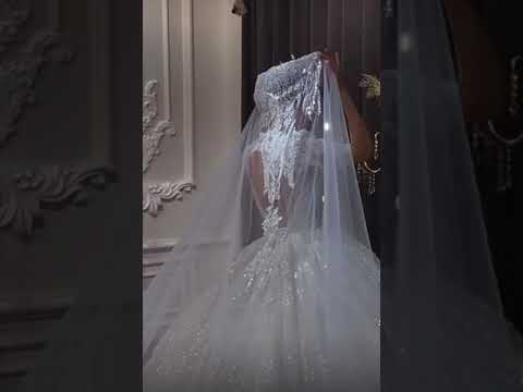 A Luxury Cathedral lace Veil🤍 #gorgeous #weddinggown