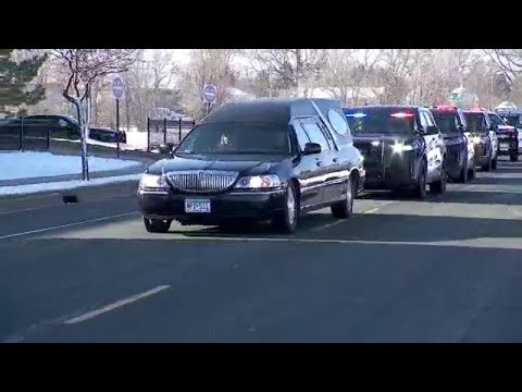 Procession for Pope County Deputy Josh Owen
