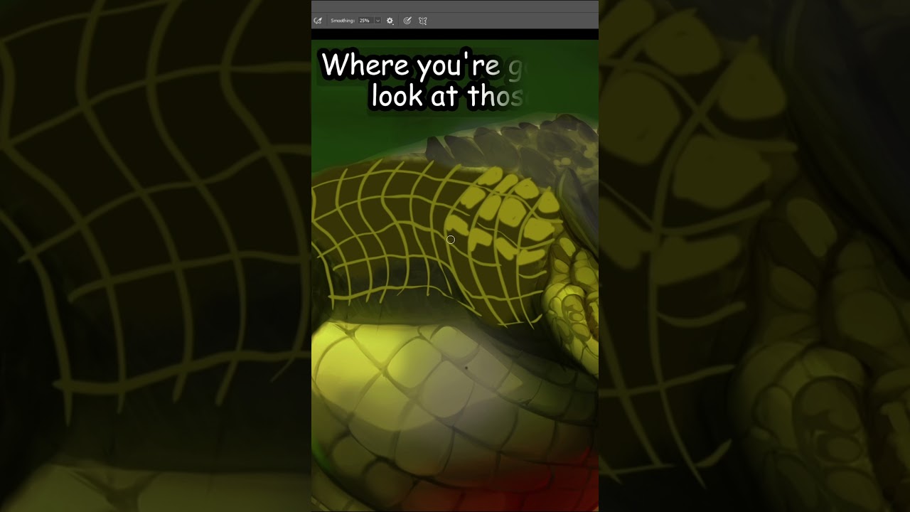 ART TIPS: HOW TO DRAW SCALES #illustration