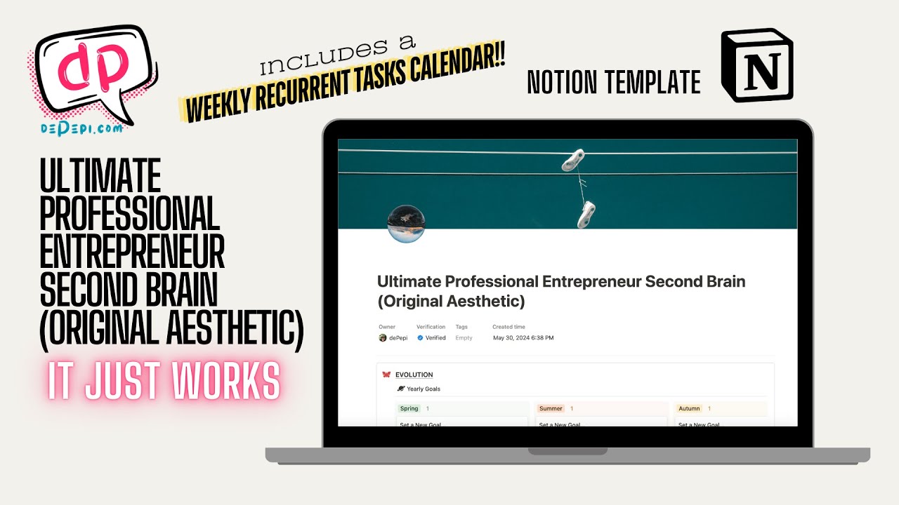 Ultimate Professional Entrepreneur Second Brain Notion Template