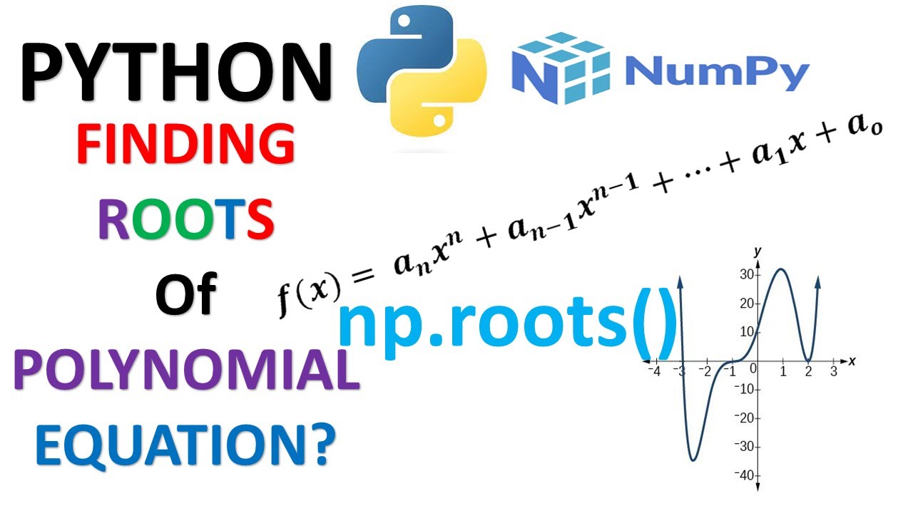 ROOTS OF POLYNOMIAL IN PYTHON| NUMPY #roots #polynomials #pythonforbeginners #coding#pythontutorial