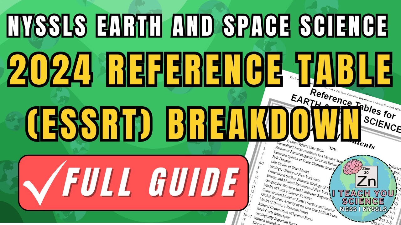 2024 Earth and Space Science Reference Tables Full Guide | NYSSLS ESSRT Explained Page-by-Page