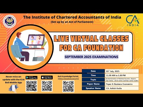 Foundation Paper 4: BE | Topic: Deatermination of National Income...| Session 1 | 01 July, 2025