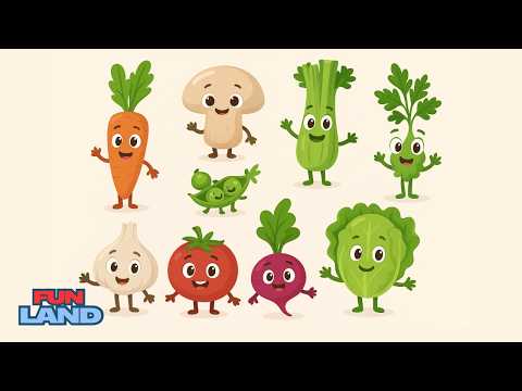 Learn Vegetables Name in English | learning videos for kids