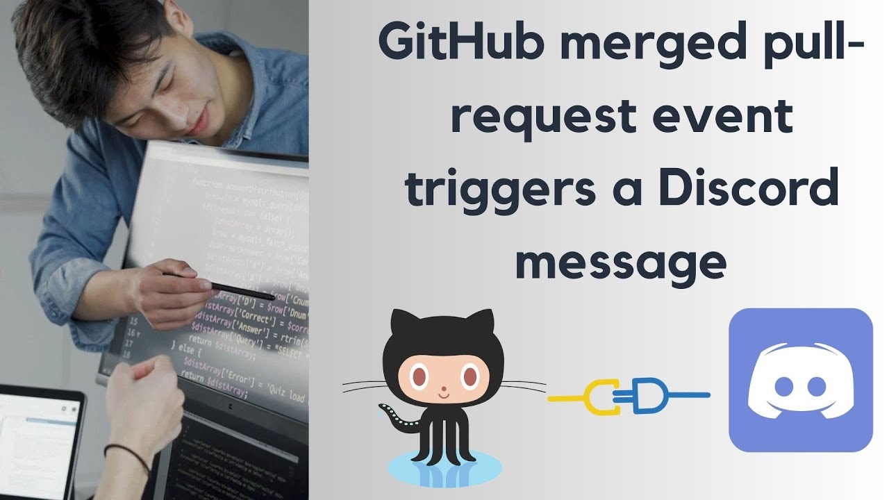 GitHub merged pull-request event triggers a Discord message