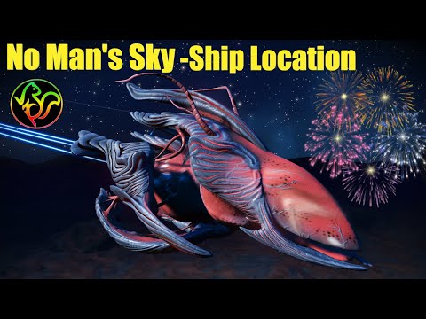 No Man's Sky - Blue on Red - Living Ship Location
