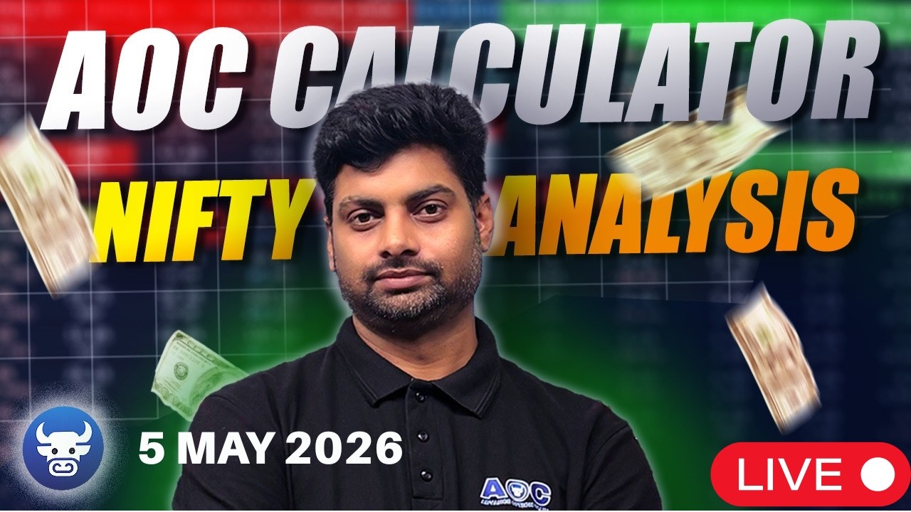 Nifty Live Trading - 5 MAY 2026 | Master F&O, NIFTY and STOCK with AOC Calculator