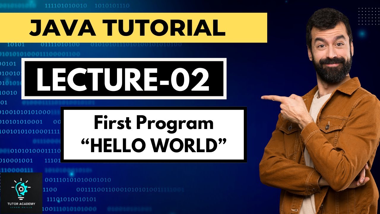 Java Tutorial For Beginners 2 - Writing First Program 