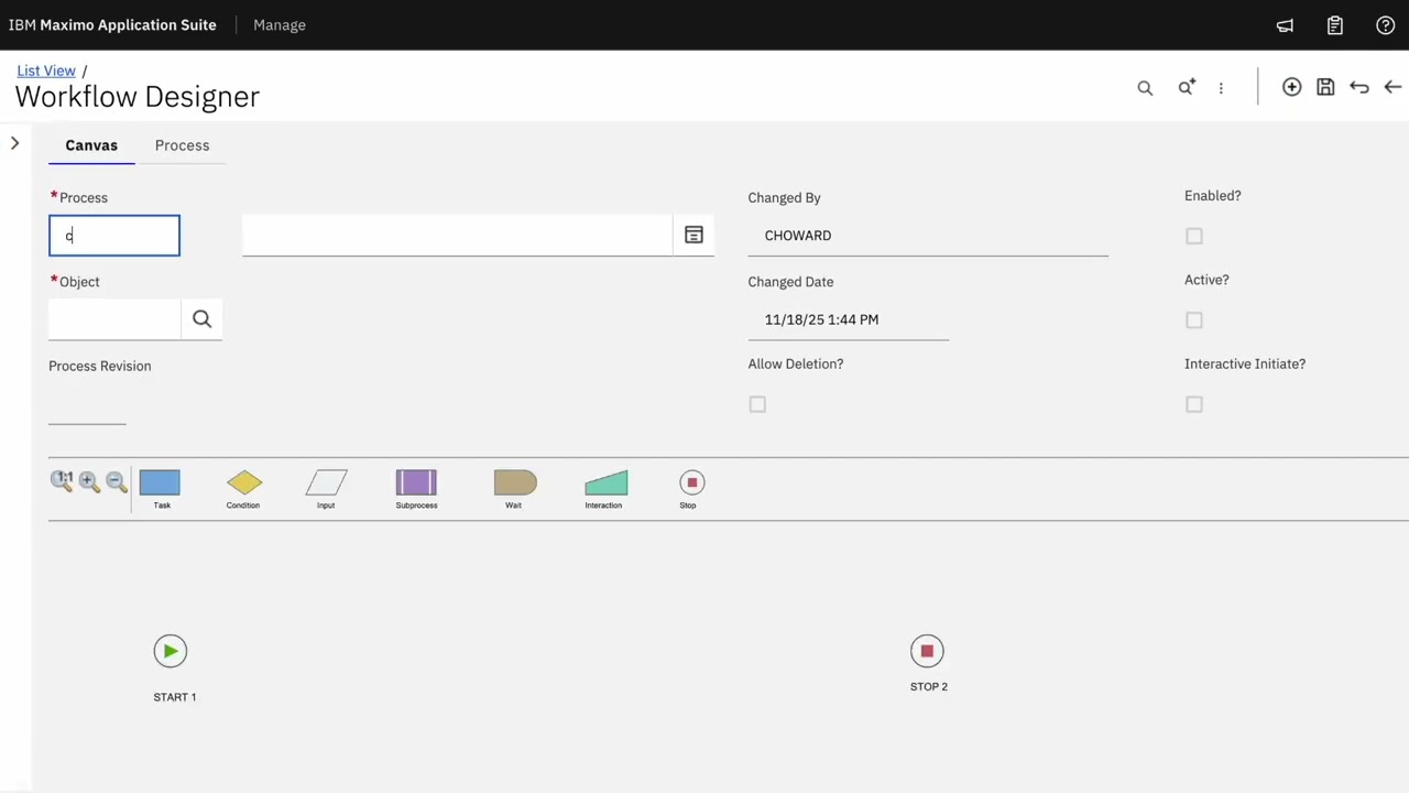 Maximo Workflow Designer Part 1: The Basics