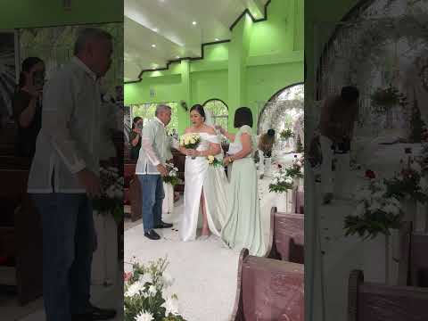 The bride waited for 16 years to walk on the aisle #bride #wedding #love