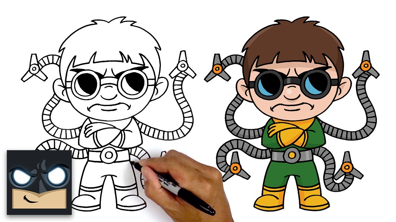 How To Draw Doctor Octopus | Step By Step Tutorial