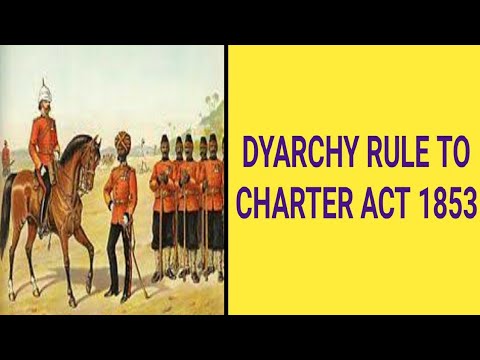 Early administrative structure of British India | Dyarchy rule to Charter Act 1853