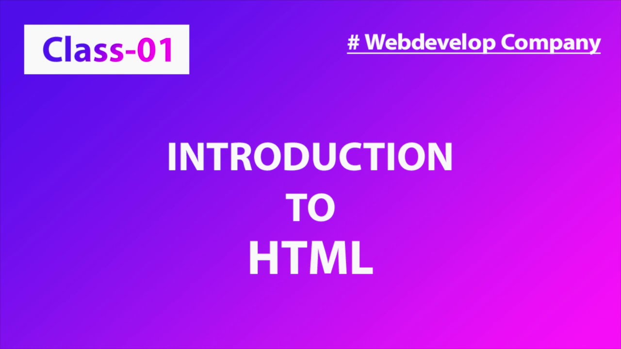 HTML Tutorial For Beginners | Lesson - 01 | Learn HTML In 18 Minutes | Designing Web Page Using HTML