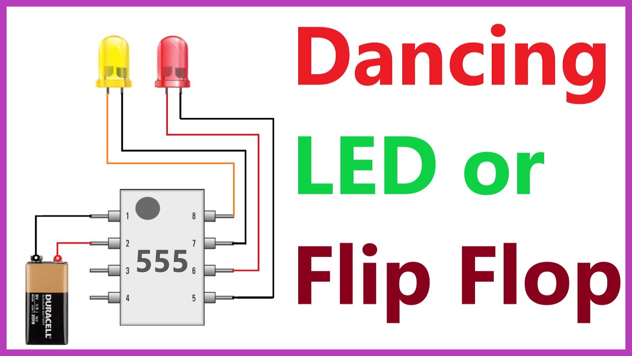LED Dancing Light Using NE555 Timer IC