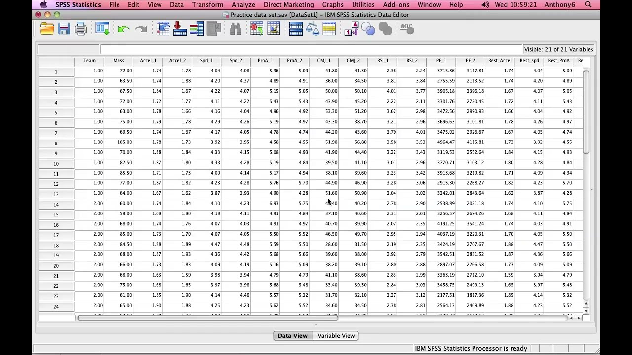Reliability using ICC in SPSS