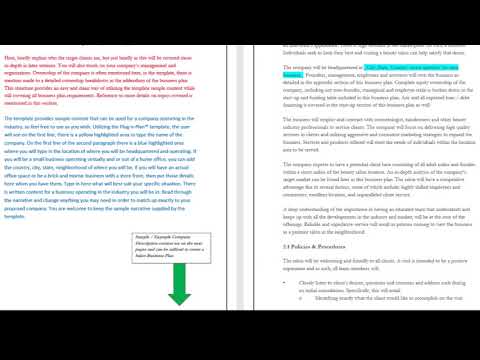 Salon business plan Company description example