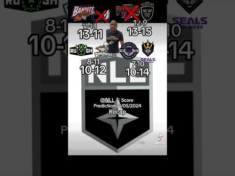 NLL 🥍 Score Predictions 04/05/2024 Recap #nlltube #nllyoutuber #sports #lacrosse #nll