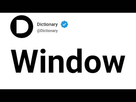 Window Meaning In English