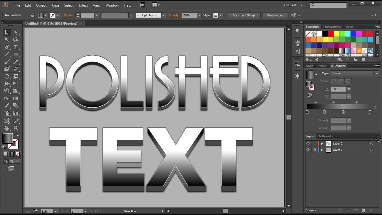 How to Create a Polished Raised Text Effect in Adobe Illustrator