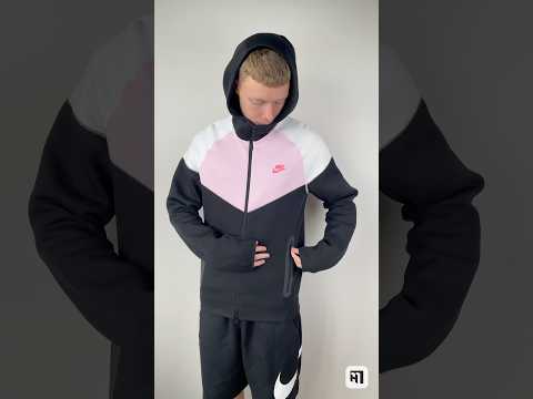 Зип Худи Nke Tech Fleece Zip Hoodie 2025 (Black/Pink) #drip #niketech #nikeclothing #swagkicks